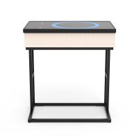 China Multi Functional LED Light Smart Wireless Charging Night Stand Bluetooth Speaker For Livingroom for sale