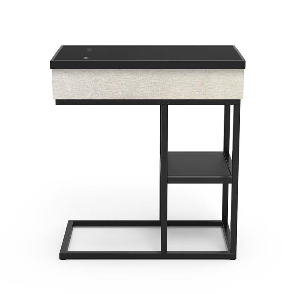 Quality TWS Triangle Wireless Charger Side Table Built In Bluetooth Speaker Nightstand for sale