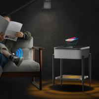 Quality Smart Charging Bedside Table, Bluetooth Speaker End Table with Wireless Charging for sale
