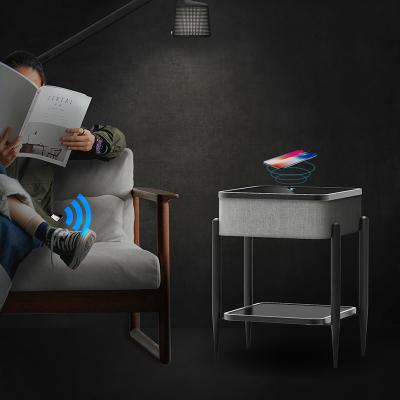 China Bluetooth 5.1 Wireless Charging Coffee Smart Table With Surround Sound HIFI Speakers for sale