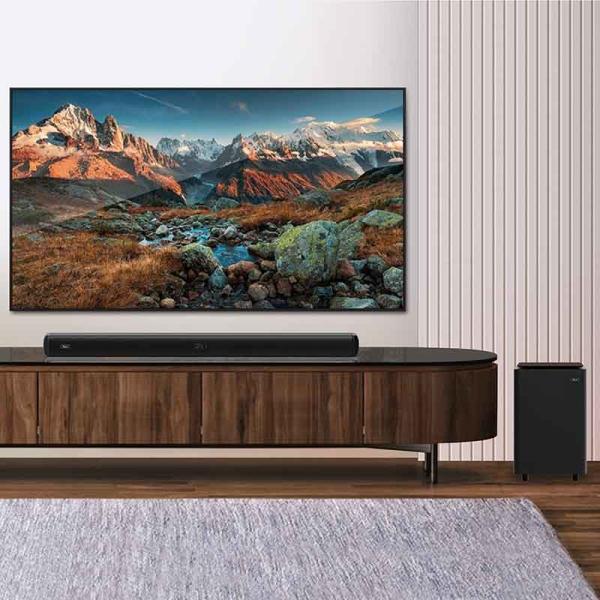 Quality Sound Speakers Smart Karaoke Soundbar Speaker With Wireless Microphone Subwoofer for sale
