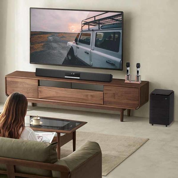 Quality Big Size Home Theater Sound Bar Speaker Wireless TV Sound Bar With Karaoke for sale