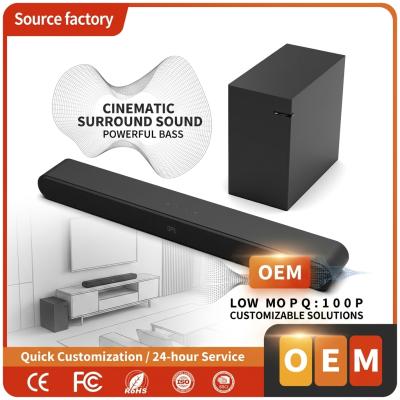 China Cinema Soundbar Bluetooth Speaker Wireless Subwoofer 100W 2.1 Sound Bar with HDMI ARC Optical for Smart TV for sale