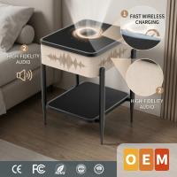 China Wireless Charging Side Table A1 65W RGB Multifunctional Bedside Table Modern Bedroom for sale