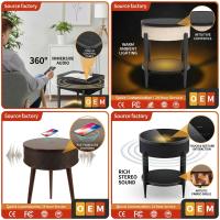 Quality Bluetooth Speaker Table ATC639 65W RMS Charging Modern Coffee Wireless Charging for sale