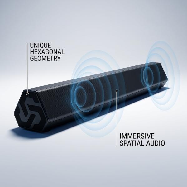Quality Bluetooth Soundbar Speaker AS120-2.0 Desktop Super Bass TV Audio Wireless Streaming for sale
