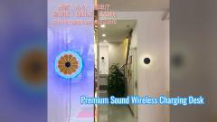 Wall‑Mounted & Desktop Bluetooth Speaker, RGB Home Atmosphere Light, TWS Stereo, USB Playback, Multi