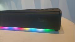 RGB Soundbar, Wireless Bluetooth Sound Bar with Color Changing RGB Lights, Stereo Surround Sound Sup