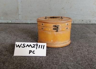 Cina valigia di legno antica 19x19 in vendita