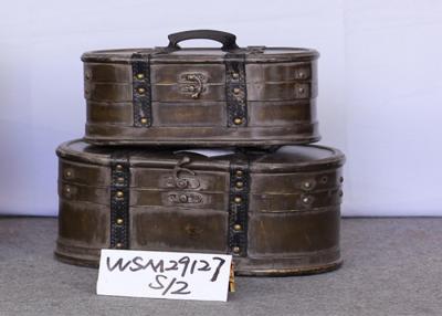 China Mala de viagem de madeira do vintage L31.5 retro para viajar à venda