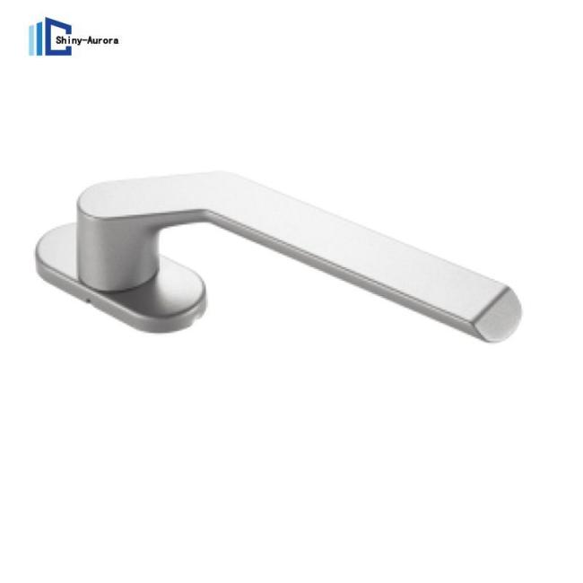 Light Luxury Design Modern Apartment Lever Door Lock Durable Right Angle Door Handle American Zinc Alloy Graphic Design 1 Years