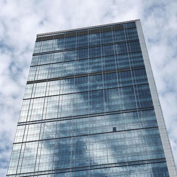 Quality Broken Bridge Aluminium Glass Curtain Wall Sound Insulation Unit Panel System for sale