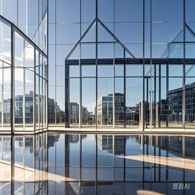 China Broken Bridge Aluminium Glass Curtain Wall Sound Insulation Unit Panel System Curtain Wall for sale