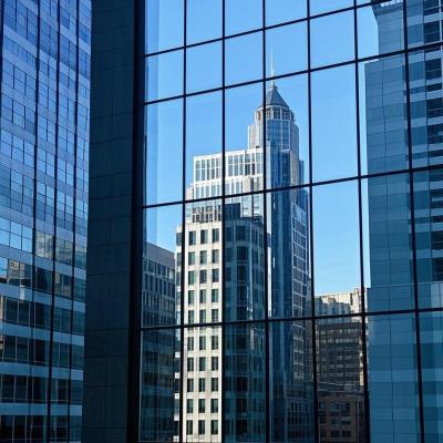 Quality Double Glazed Glass Unit Curtain Wall With Class 8 Water Tightness / 6mm Glass for sale