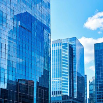 UV Resistant Unitized Curtain Wall , 6mm Glass Sound Insulation Curtain Wall