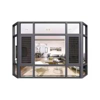 China Horizontal Opening Broken Bridge Aluminum Window 1.4-3.0mm Wall Thickness with Waterproof Fireproof Anti-Theft Diamond Mesh for sale