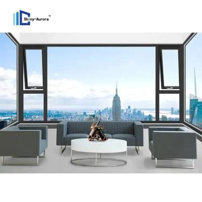 Quality Double Glazed Aluminium Top Hung Window Thermal Break Aluminium Windows for sale