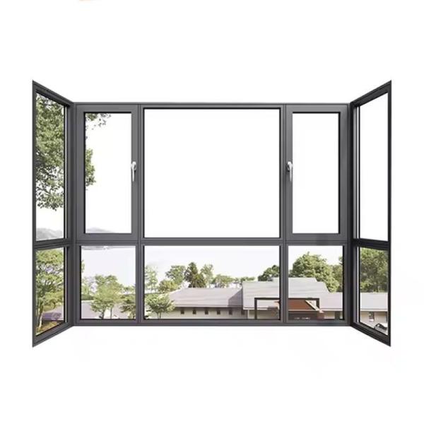 China Waterproof Inward Opening Window Hexagon Aluminum Window For Modern Building supplier