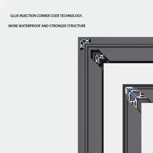 Quality Heat Insulation Inward Opening Window , Horizontal Opening Aluminium Fold Window for sale