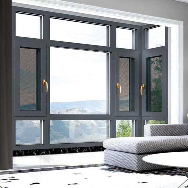China Custom Awning Windows , Modern Awning Aluminum Window Surface Finished supplier