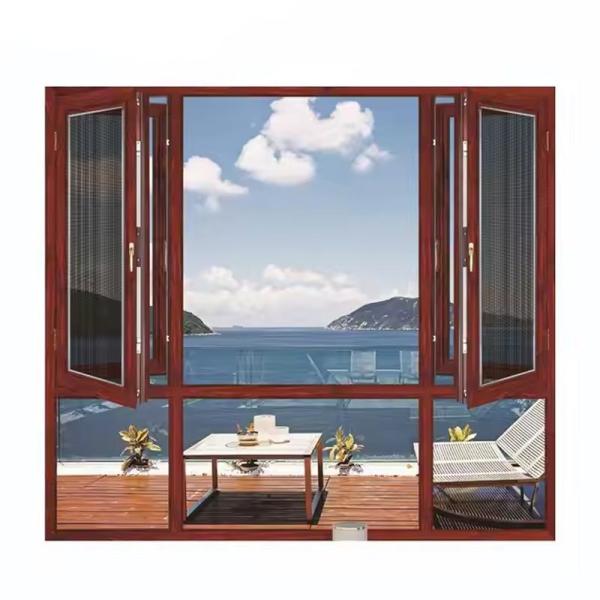 Quality Horizontal Opening Casement Windows Aluminium Wood Composite Windows for sale