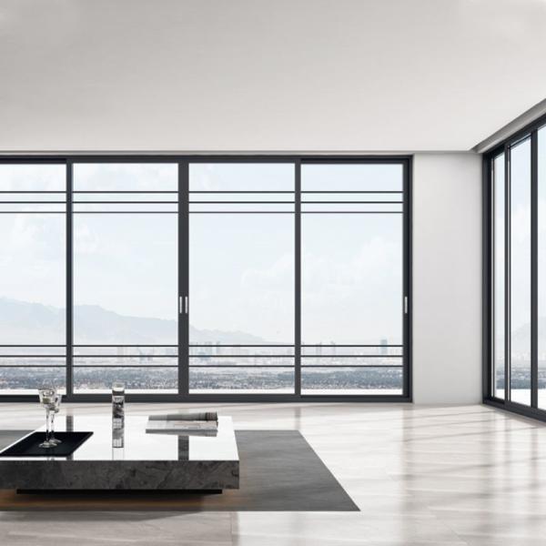 China Custom Double Tempered Glass Window ,  Broken Bridge Aluminum Alloy Sliding Door supplier