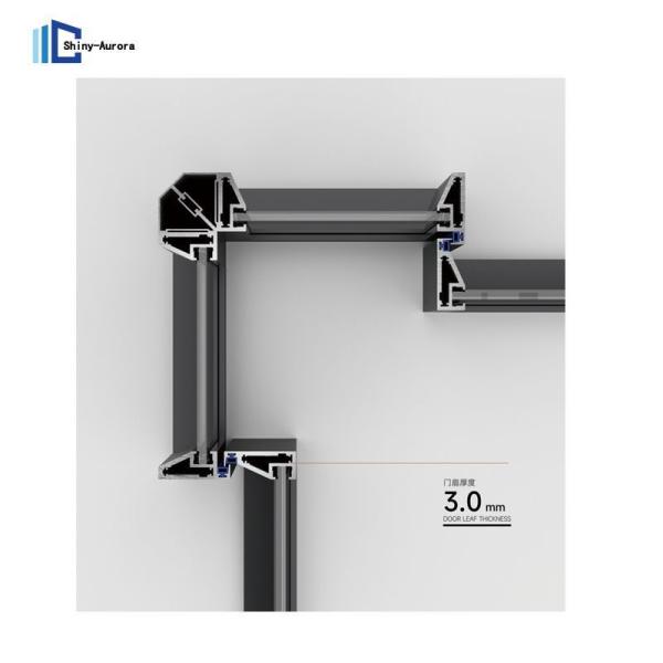 Quality Custom Double Tempered Glass Window , Broken Bridge Aluminum Alloy Sliding Door for sale