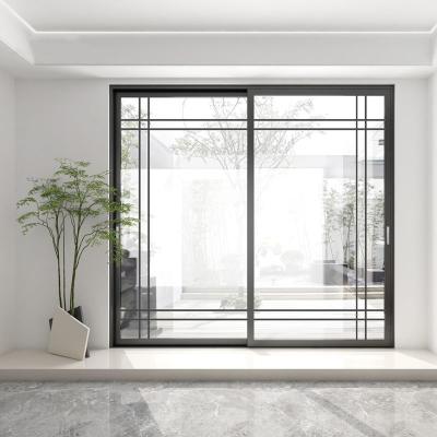 China Three Track Sliding Door And Window , Home Broken Bridge Aluminum Window for sale