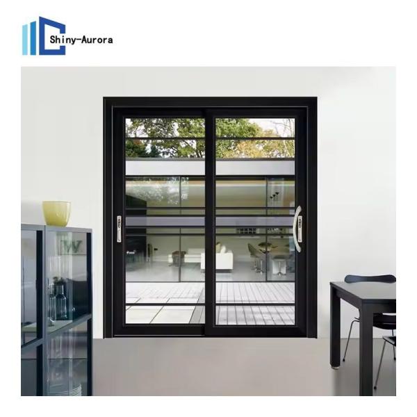 Quality Titanium Magnesium Alloy Silent Sliding Door Waterproof Aluminium Framed Sliding for sale