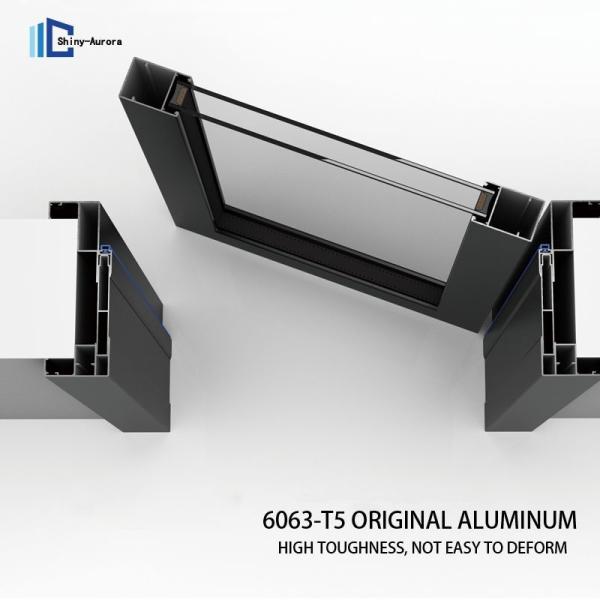Quality Titanium Magnesium Alloy Silent Sliding Door Waterproof Aluminium Framed Sliding for sale