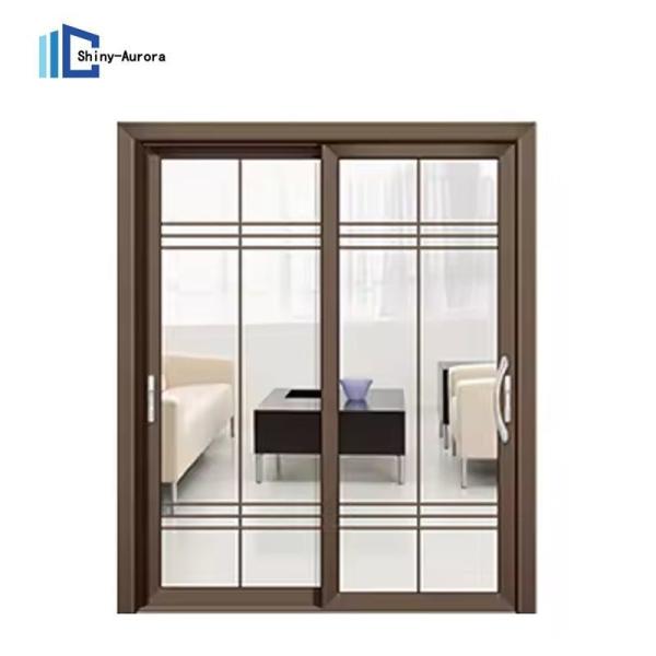 Quality Home Double Glass Sliding Door , Aluminum Sliding Glass Door Manufacturers for sale