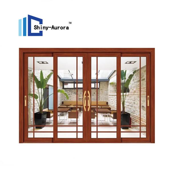 Quality Panorama Aluminium Sliding Doors , Narrow Thin Office Partition Door for sale