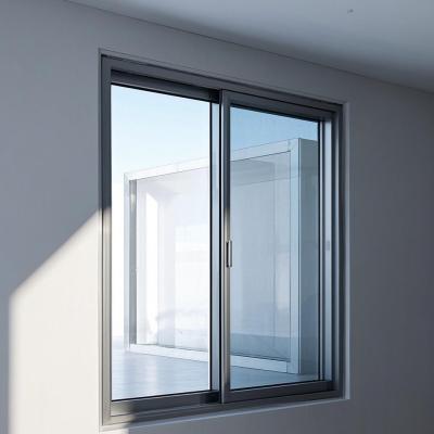 China Multi Point Soundproof Sliding Aluminum Window Custom Heat Insulation for sale