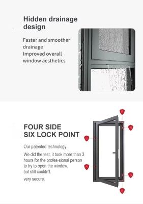 China Anti Theft Aluminum Sliding Window And Door , Security Custom Made Aluminum Windows for sale