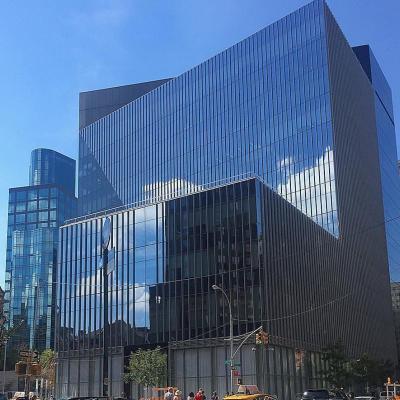 Quality Hidden Frame Glass Curtain Wall , Double Layer Curtain Wall for Office Building for sale