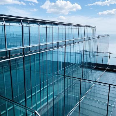 Quality 8mm 12A 8mm Insulated Glass Curtain Wall Rectangular Shape Soundproof for sale