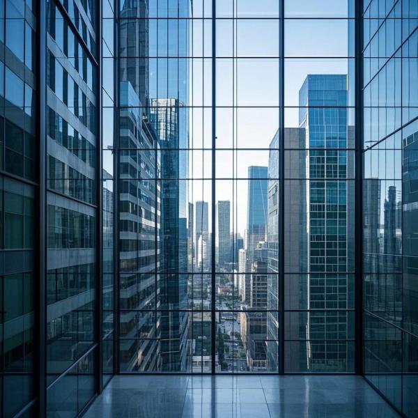 Quality Premium Low E Insulated Glass Facade Soundproof Office Building Curtain Wall for sale