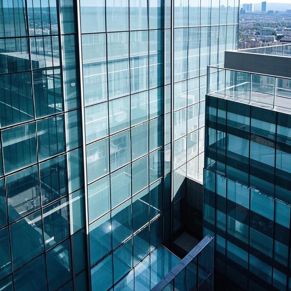 Quality 8mm Coated Translucent Curtain Wall Sound Insulation With Low E Glass for sale