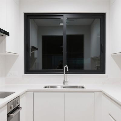 China Sliding Aluminum Window with 5mm+20A+5mm Glass for Bathrooms for sale