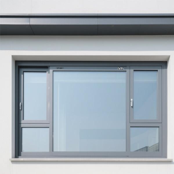Quality Modern Aluminum Sliding Window 2.0mm Frame Powder Coated White for sale
