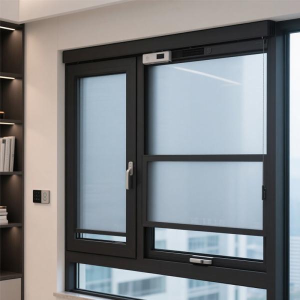 Quality  Aluminum Windows with Blinds & Screens - Customizable, Energy-Efficient for Residential & Office Spaces for sale