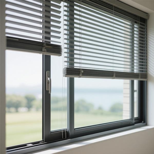 Quality Aluminum Windows with Blinds & Screens - Customizable, Energy-Efficient for for sale