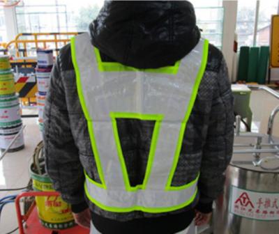 China Neon Fluorescent Yellow Durable Reflective Vest Traffic Safety Equipment for sale
