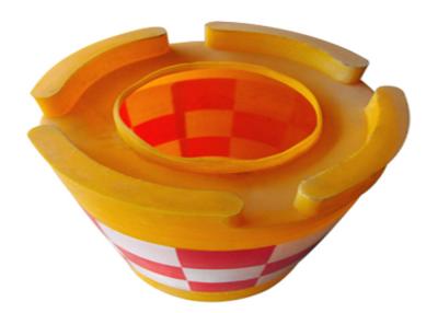 中国 回転鋳造物のPEの警告のドラム水によって満たされる交通障壁 販売のため