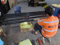 China Car Locator Welded Pipe Fixed Base Parking Wheel Stopper for sale