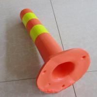 China Foldable Traffic Warning Post EVA Bollard 18 Inch Height for sale