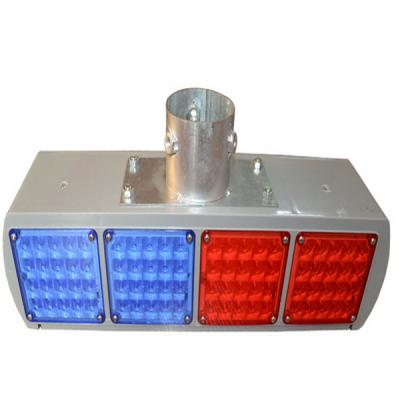China Integrated 6W Solar LED Strobe Blue And Red Blinker for sale