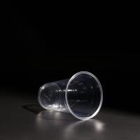 China Customized Stackable Plastic Drinking Cup BPA Free PET Disposable Cold Coffee Cups for sale