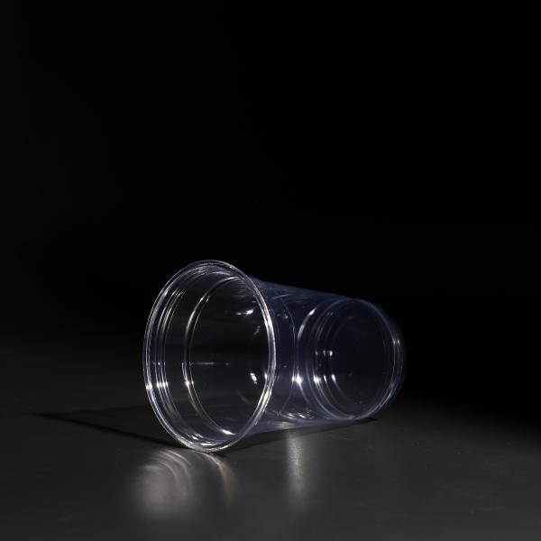 Quality 12oz Disposable Plastic Drinking Cup PET Tumblers For Cold Beverages Coffee Boba for sale