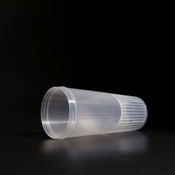 Quality Customized Logo Design Clear Disposable PP Juice Cup With Flat Lid for sale